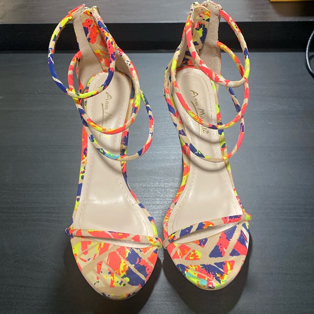 Anne Michelle - Multi Bright Colored Heels. - Gem